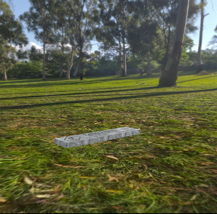 Companion Flat Marker 34 x 4 x 8 - Headstone App
